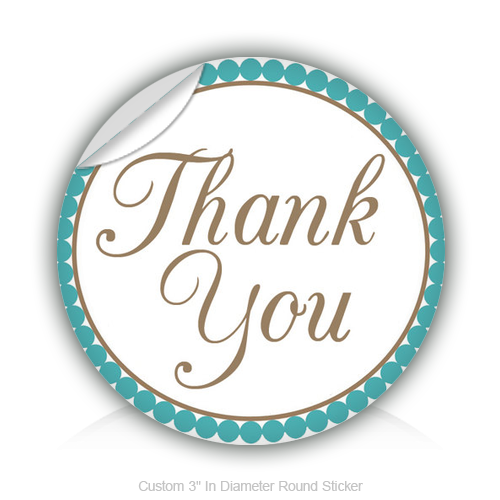 Round Stickers Thank You Design 3 Round Stickers Thank You Design 3